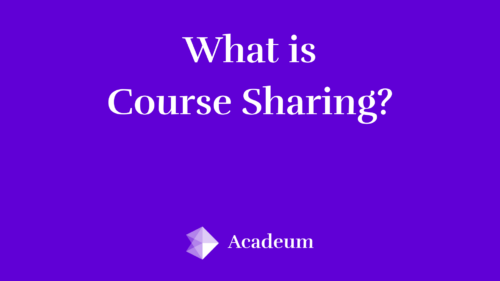 Discover Course Sharing - Acadeum